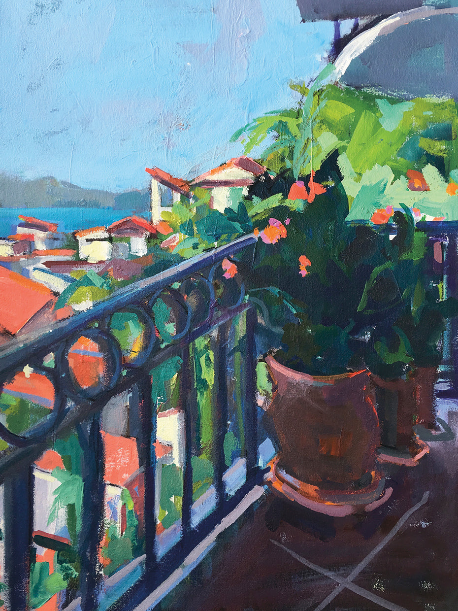 Terrace View Wall Art by Page Pearson Railsback | Fine Art Canvas