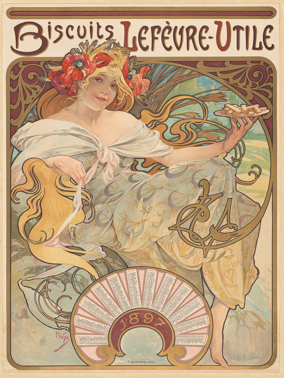 Reverie by Alphonse Mucha | FineArtCanvas.com – Fineartcanvas.com