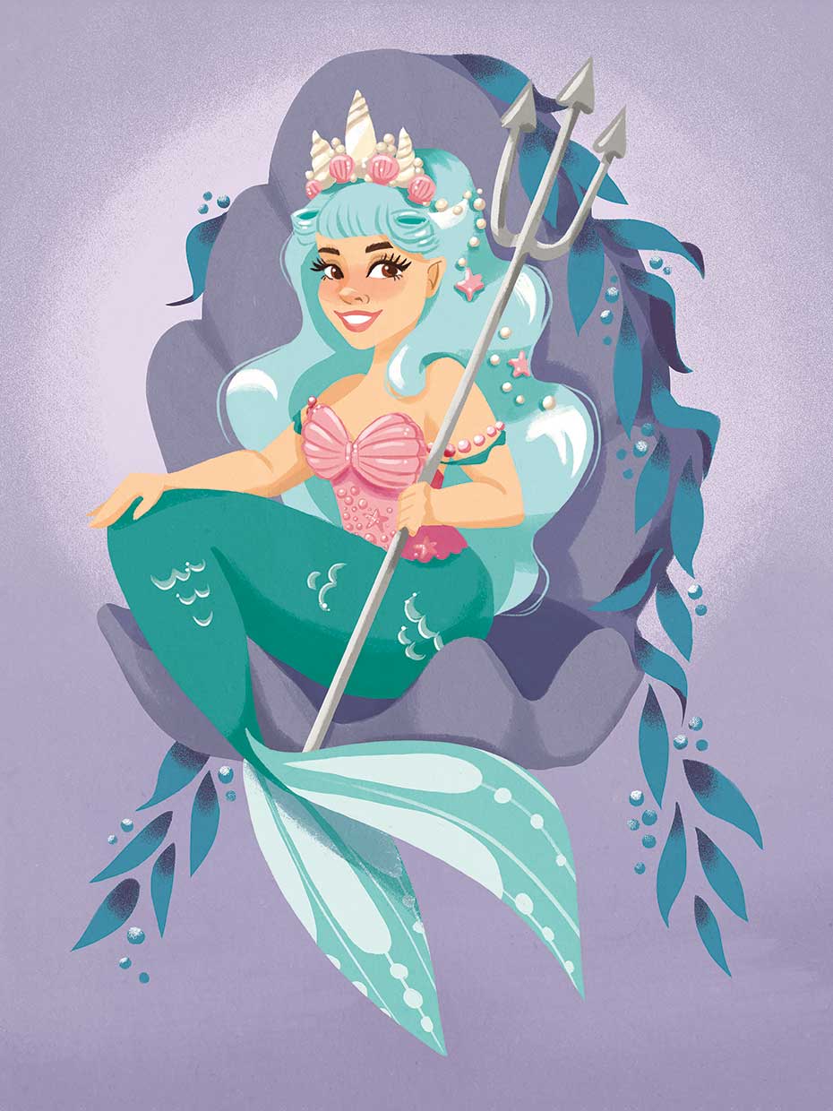 Ann Shen's Mermaid Queen Canvas Art Prints | Fine Art Canvas ...