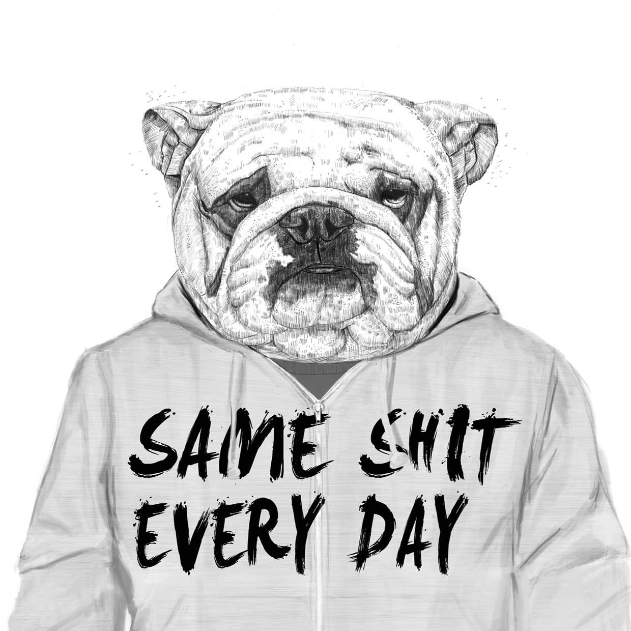 Balazs Solti's Same Shit Everyday Canvas Art Prints | Fine Art Canvas