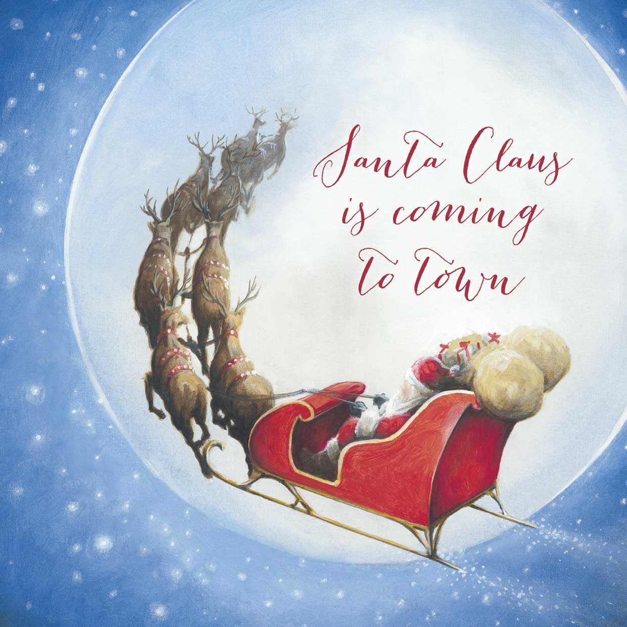 Santa Claus is Coming to Town Wall Art by Dee Dee | Fine Art Canvas