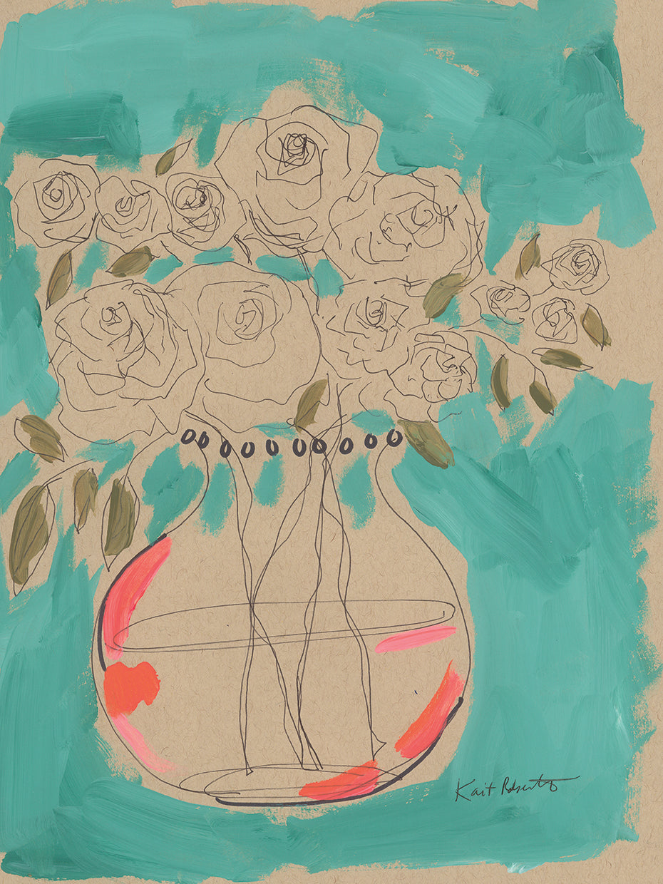 Abstract Roses I Wall Art by Kait Roberts | Fine Art Canvas