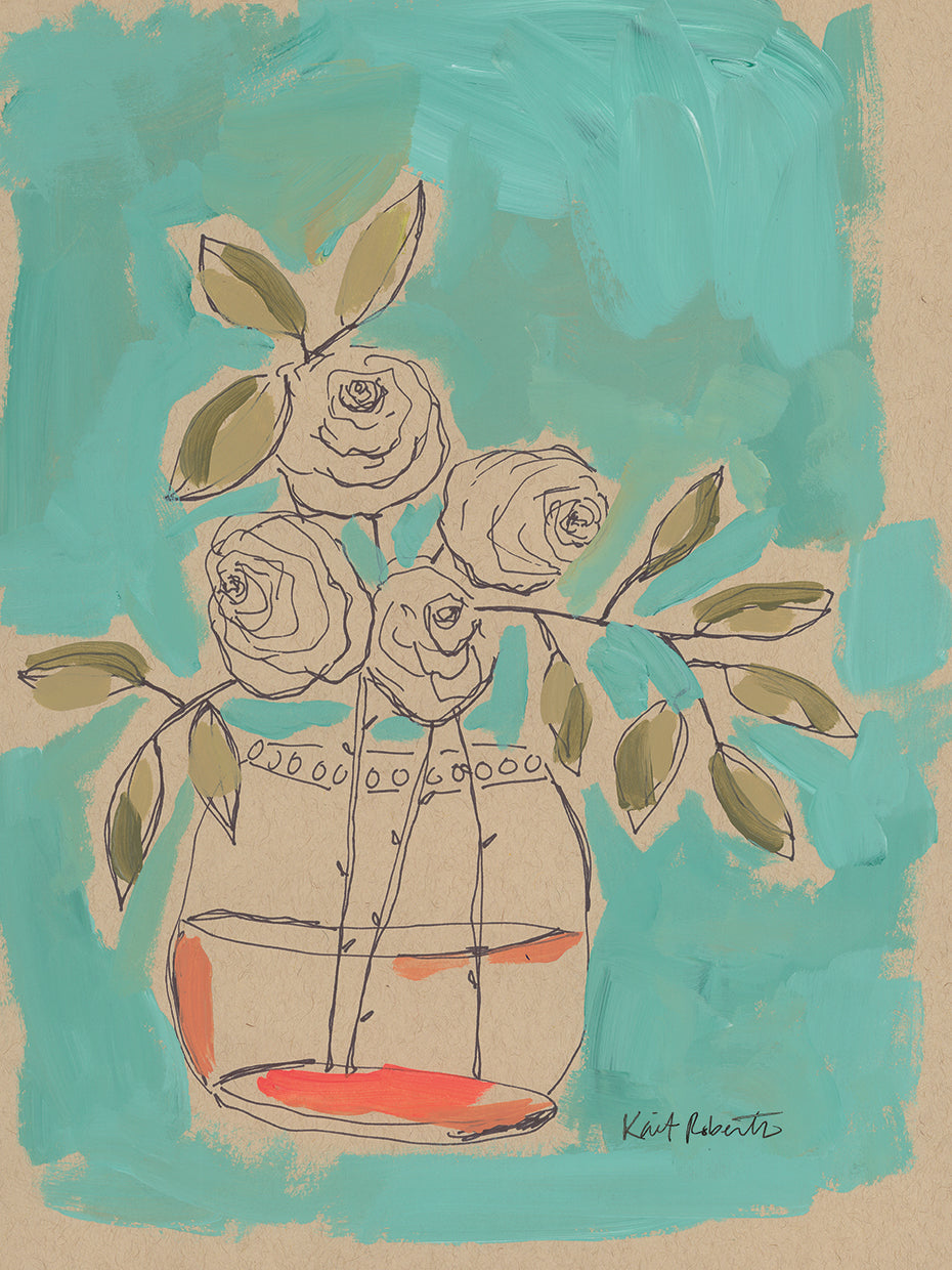Abstract Roses II Wall Art by Kait Roberts | Fine Art Canvas