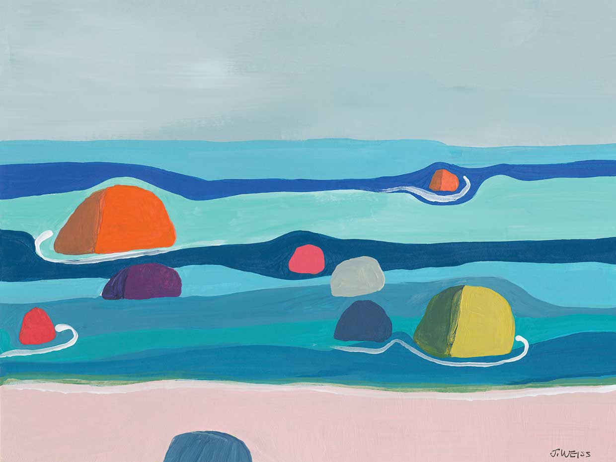 Marine Layers No. 3 Wall Art by Jan Weiss | Fine Art Canvas
