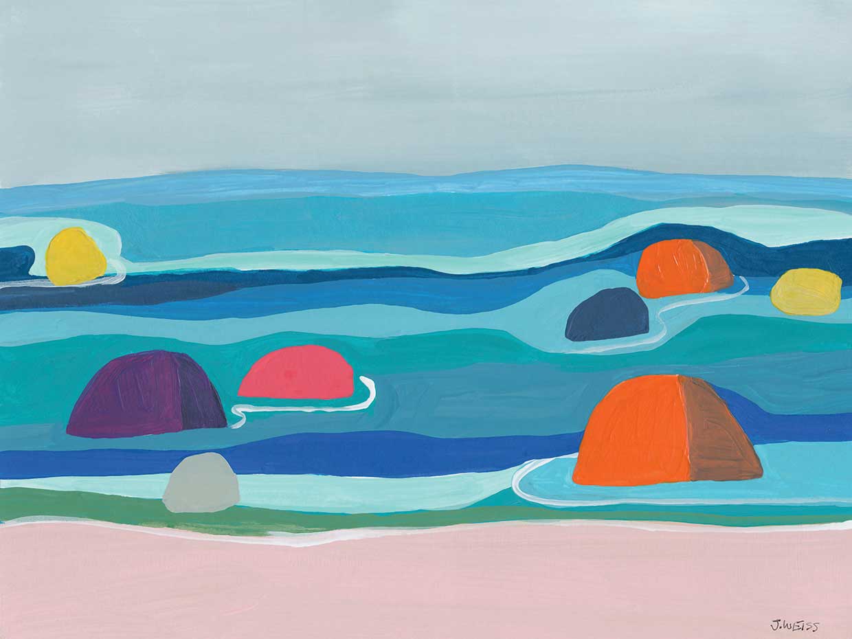 Marine Layers No. 4 Wall Art by Jan Weiss | Fine Art Canvas