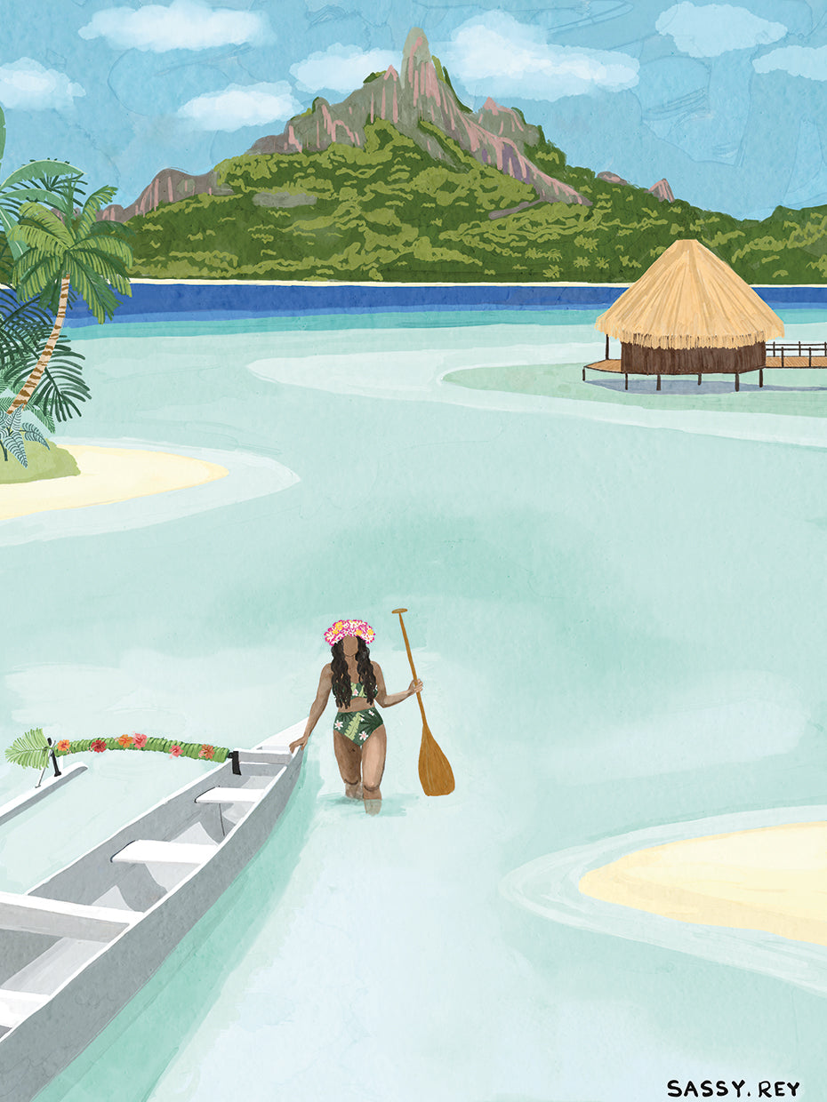 Sassy Rey Designs's Bora Bora Canvas Art Prints | Fine Art Canvas