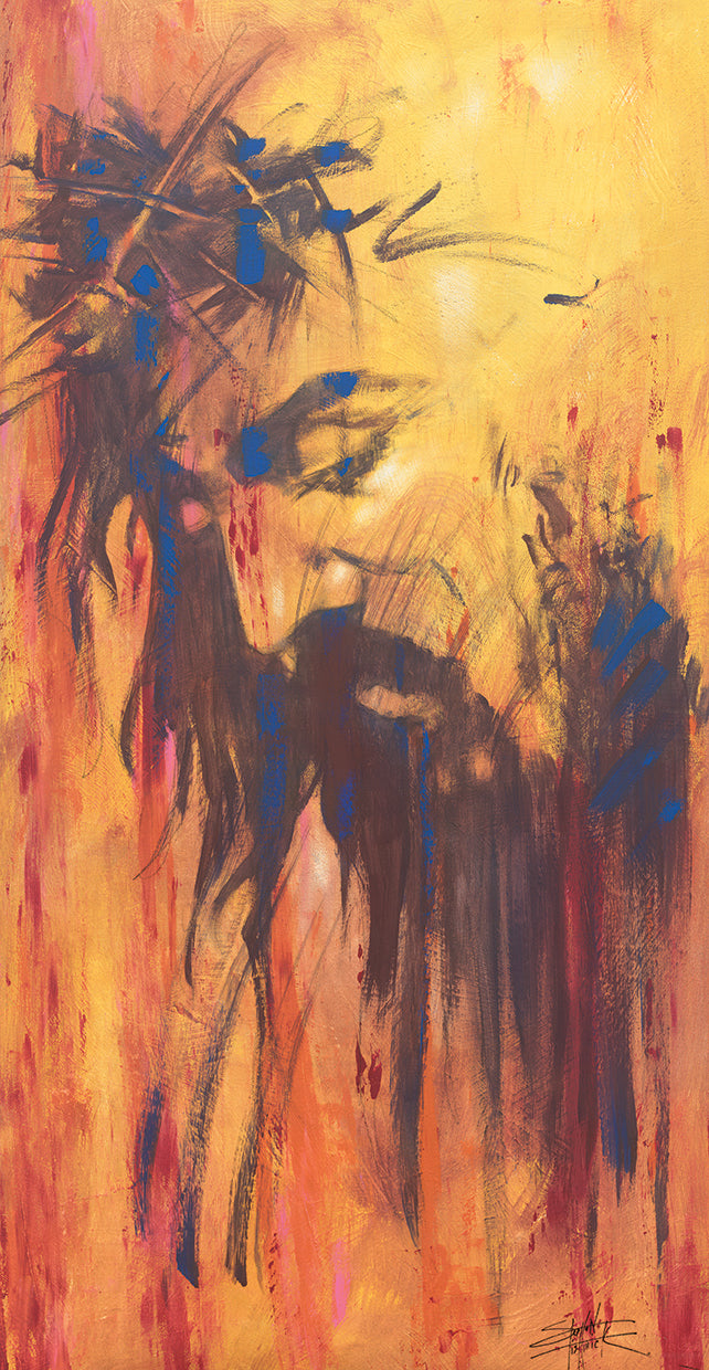 Stephen Fishwick's Modern Heroes - Jesus - Crown of Thorns Canvas Art ...