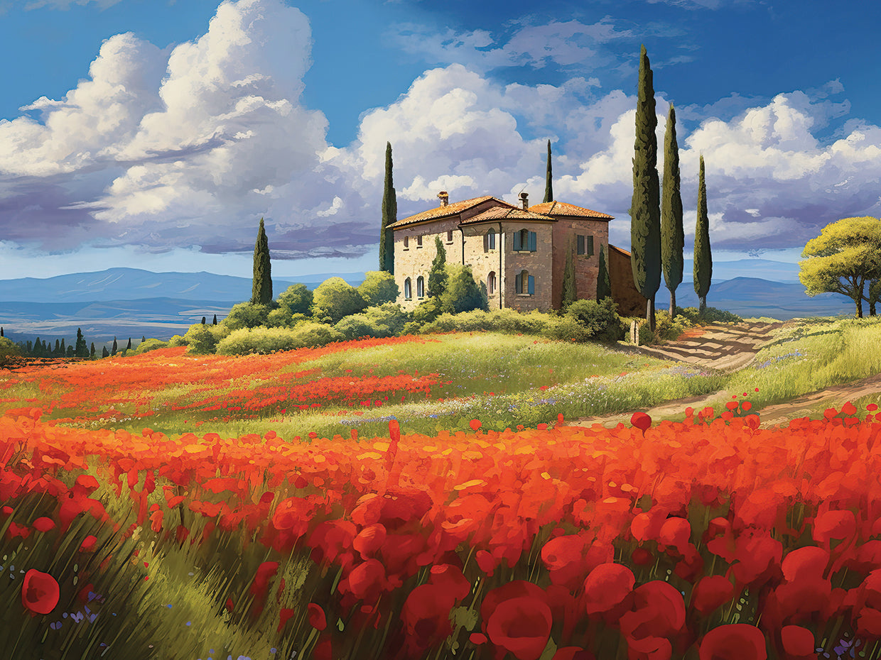 Italian Countryside Villa Wall Art by Imagine It Images | Fine Art Canvas