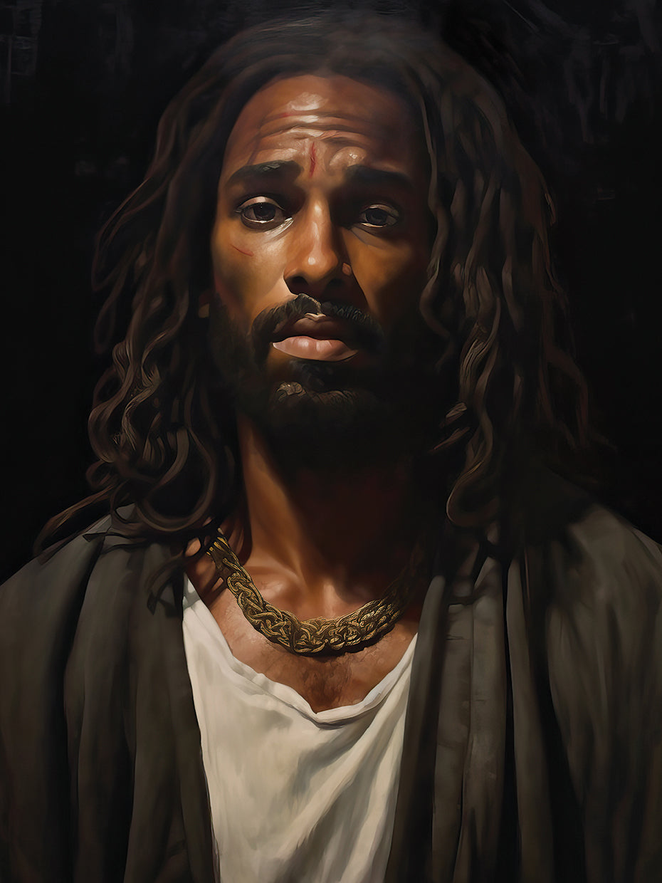Black Jesus (1) HD.jpg Wall Art by Imagine It Images | Fine Art Canvas