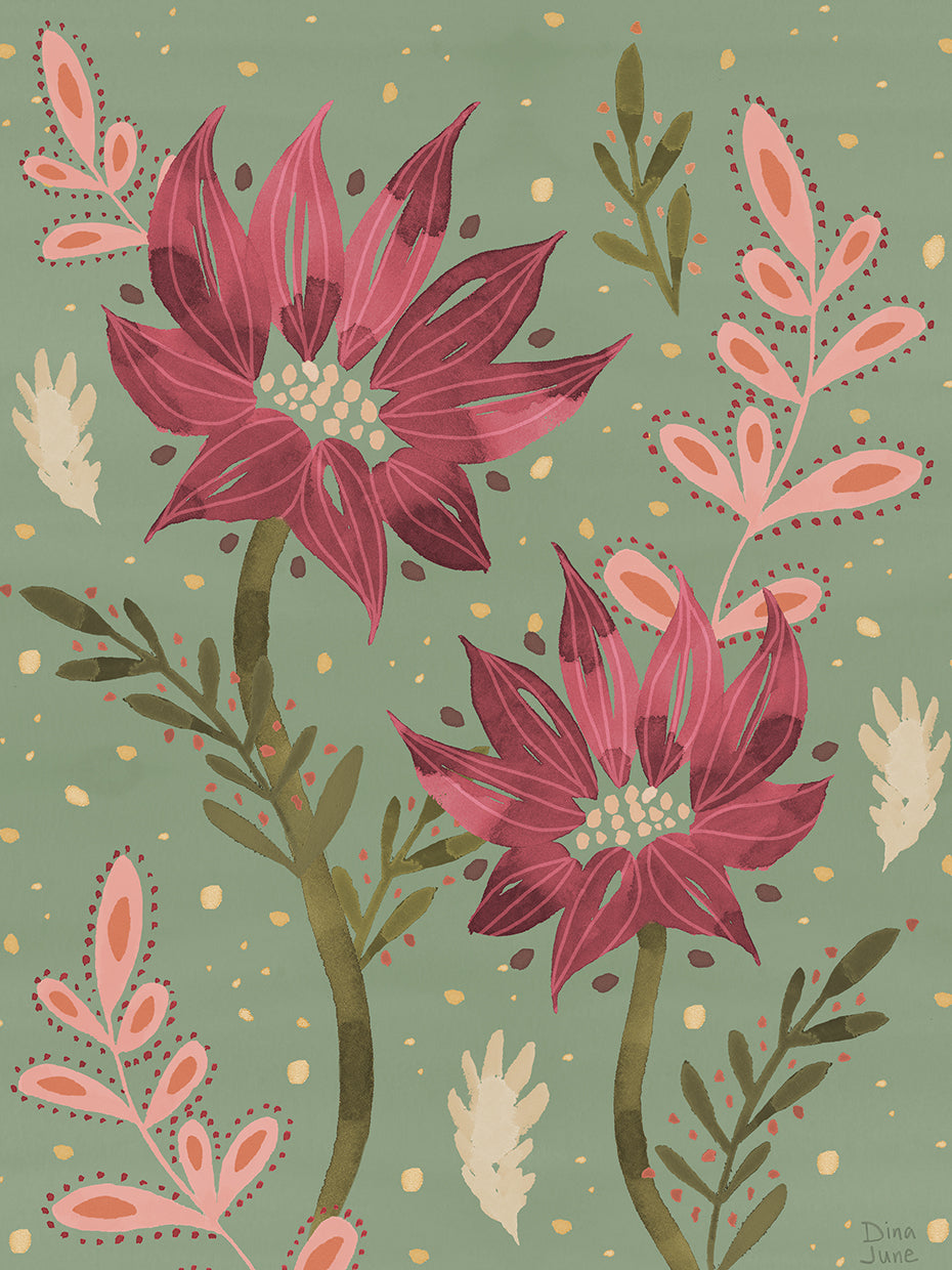 Floralscape IV Wall Art by Dina June | Fine Art Canvas